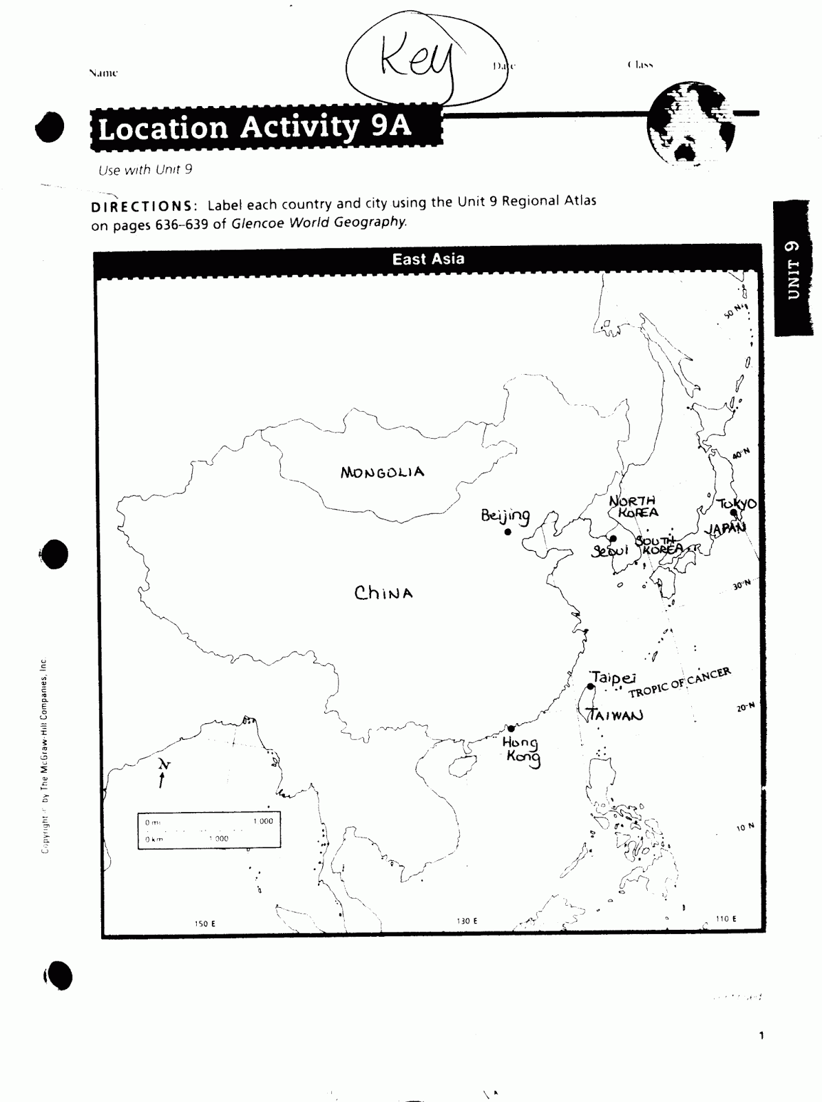 6th Grade South Asia Map Test - Map