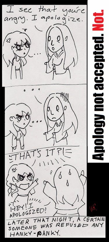 Uly's Comics: Apology Not Accepted.