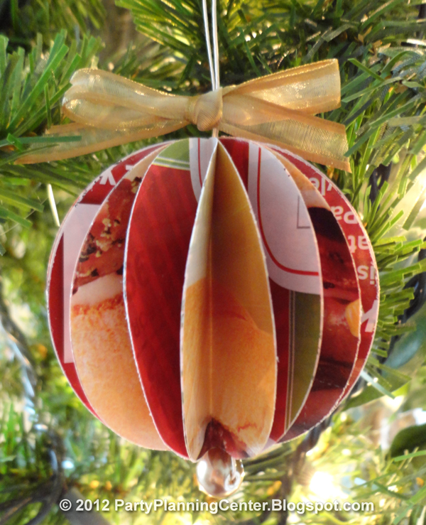 Party Planning Center Recycled Junk Mail Christmas Ornaments Tutorial party-planning-center-recycled-junk-mail-christmas-ornaments-tutorial
