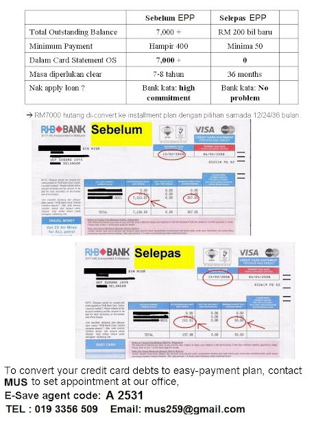 Cadangan Bayaran Selepas Buat EPP - Easy Payment Plan
