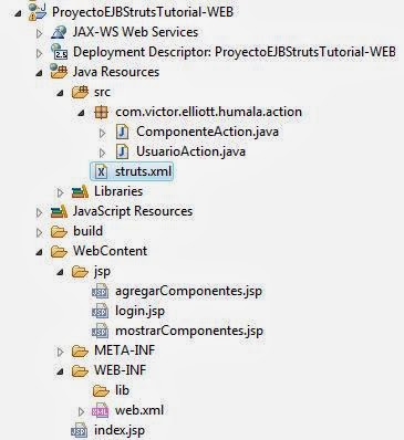 Struts 2 integrado con EJB 3.x con Maven | Guias y tutoriales de Java JEE en español
