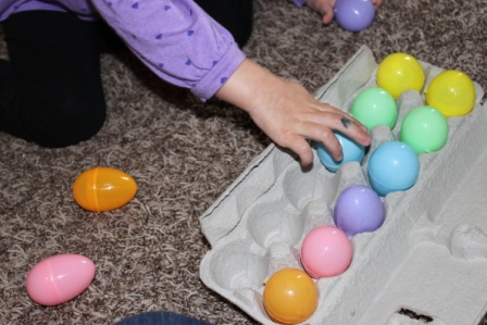 Easter Egg Activities - Toddler Color Matching - The Activity Mom