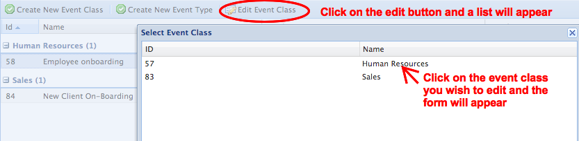 Step 3: Create Event Class & Type – strake/IR