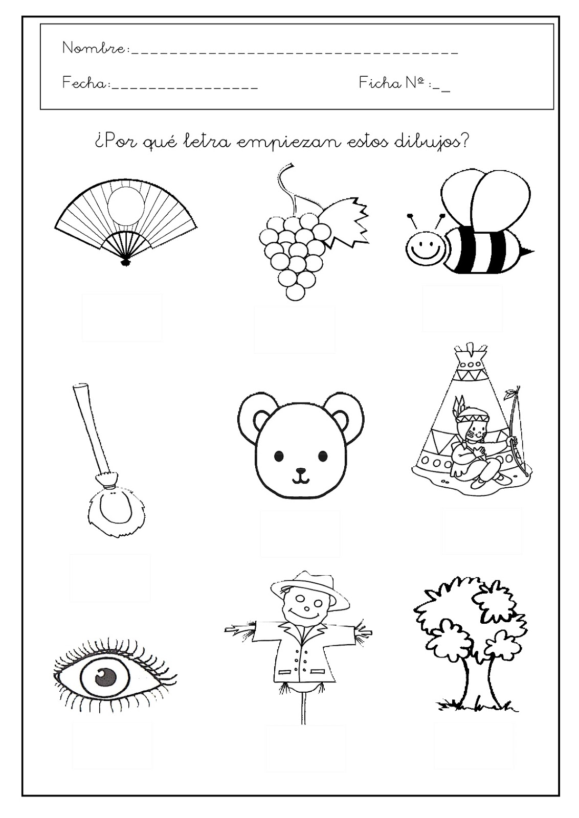 La clase de Sara: Trabajamos las cinco vocales