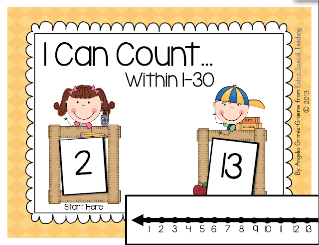 Extra Special Teaching: I Can Count Within 1-30 (Freebie)