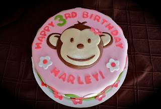 BeNi Cakes: Mod Monkey Birthday Cake!