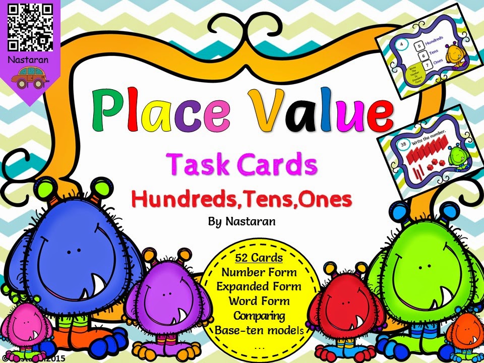 The Best of Teacher Entrepreneurs II: Place Value Task Cards Hundreds ...