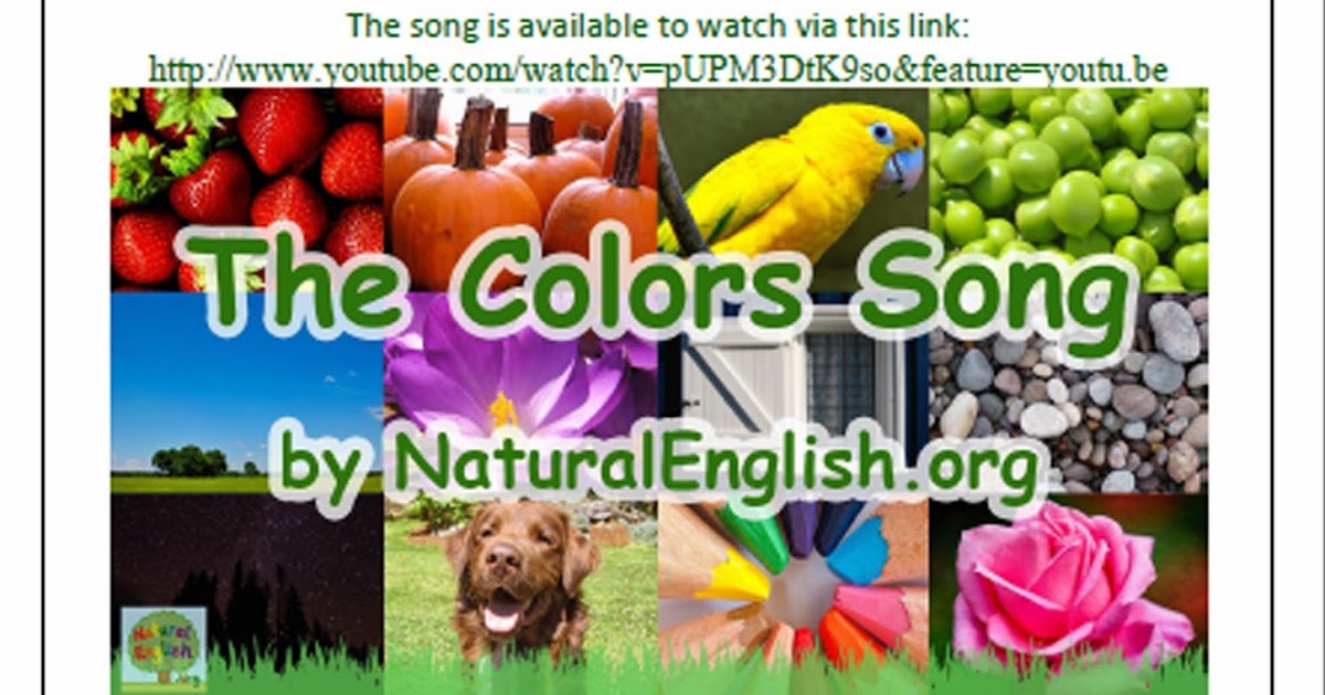 NaturalEnglish.org: The Colors Song...