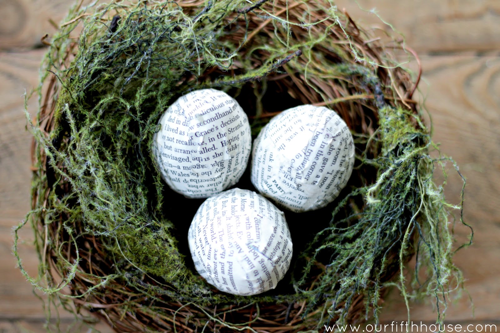 Book Page Easter Eggs - Our Fifth House