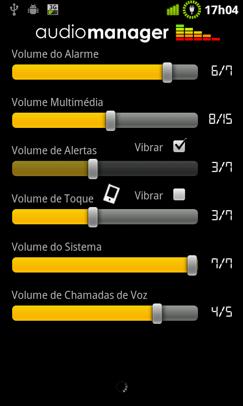 AudioManager Widget ~ Apps do Android