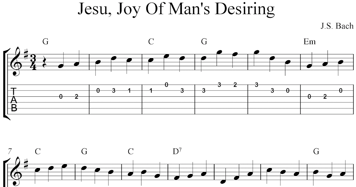 Free Guitar Tablature Sheet Music Jesu Joy Of Man s Desiring By J S Bach free-guitar-tablature-sheet-music-jesu-joy-of-man-s-desiring-by-j-s-bach