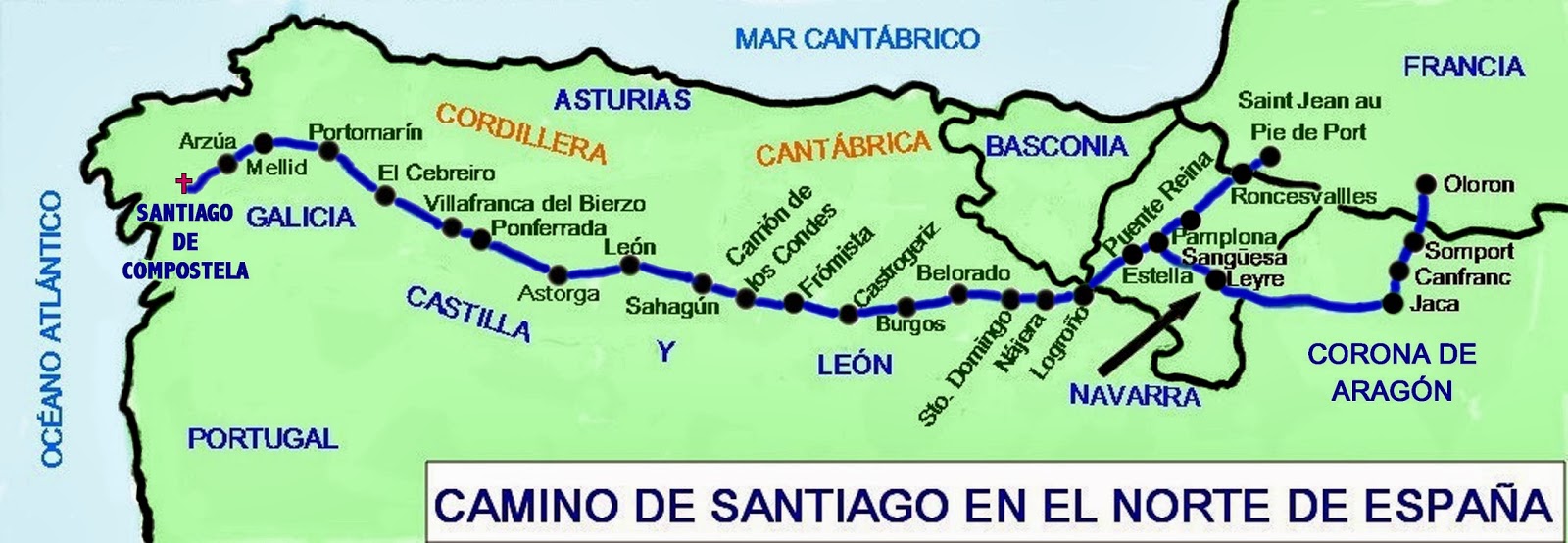 HISTOGEOMAPAS: EL CAMINO DE SANTIAGO