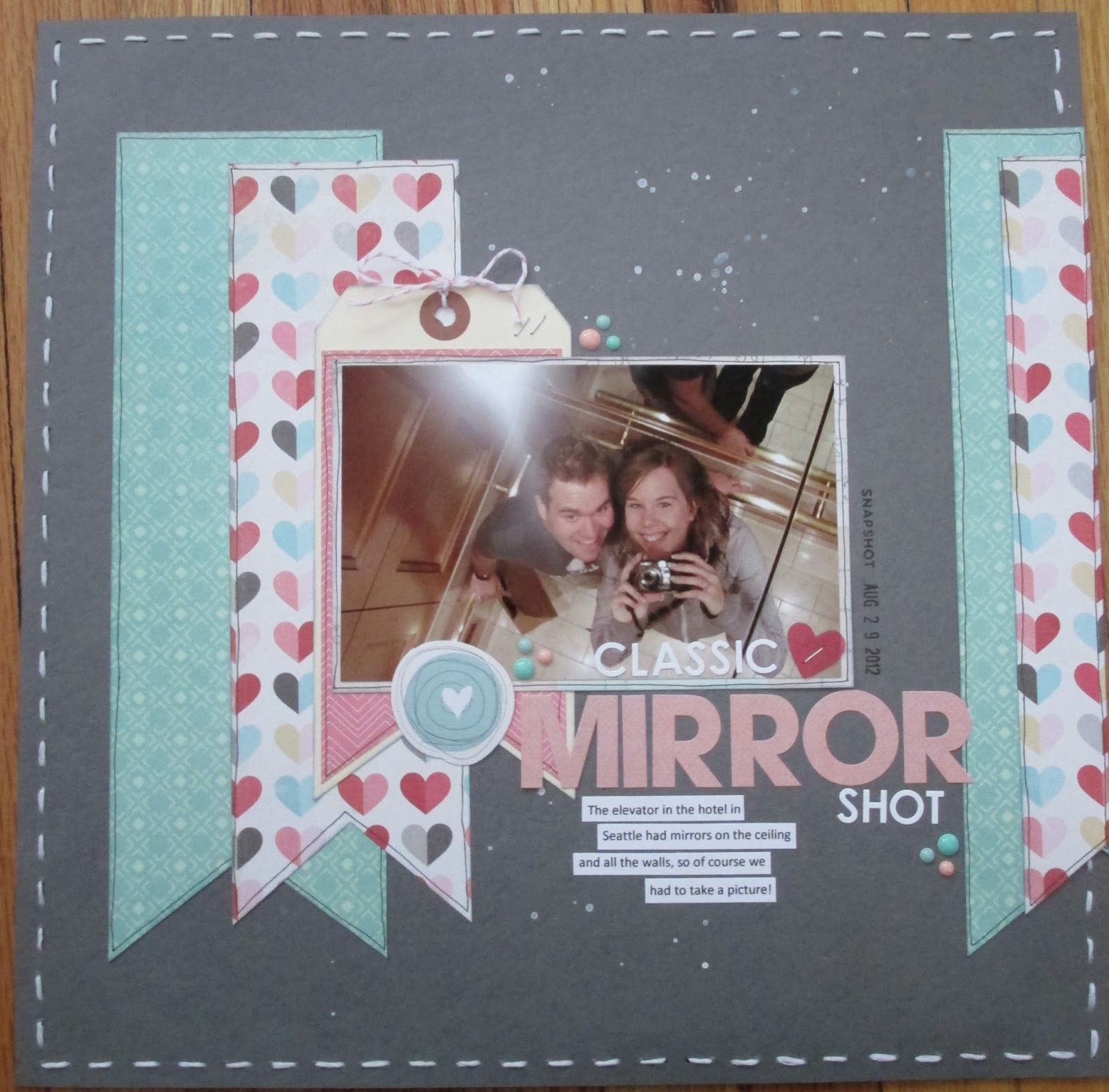 live to create.: Classic Mirror Shot : Scrapbook Layout