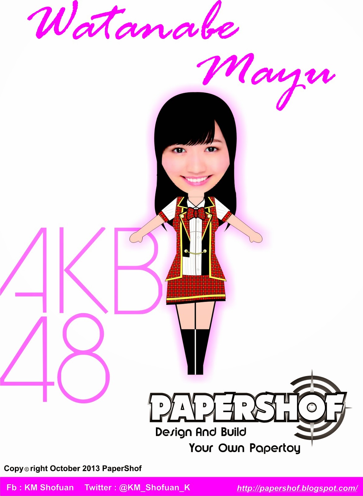 PaperShof: Watanabe Mayu AKB48 Papercraft