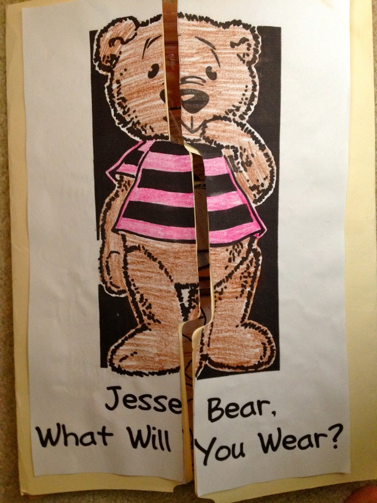 The Happy Active Homeschooler: Preschool Corner: Jesse Bear, What Will ...