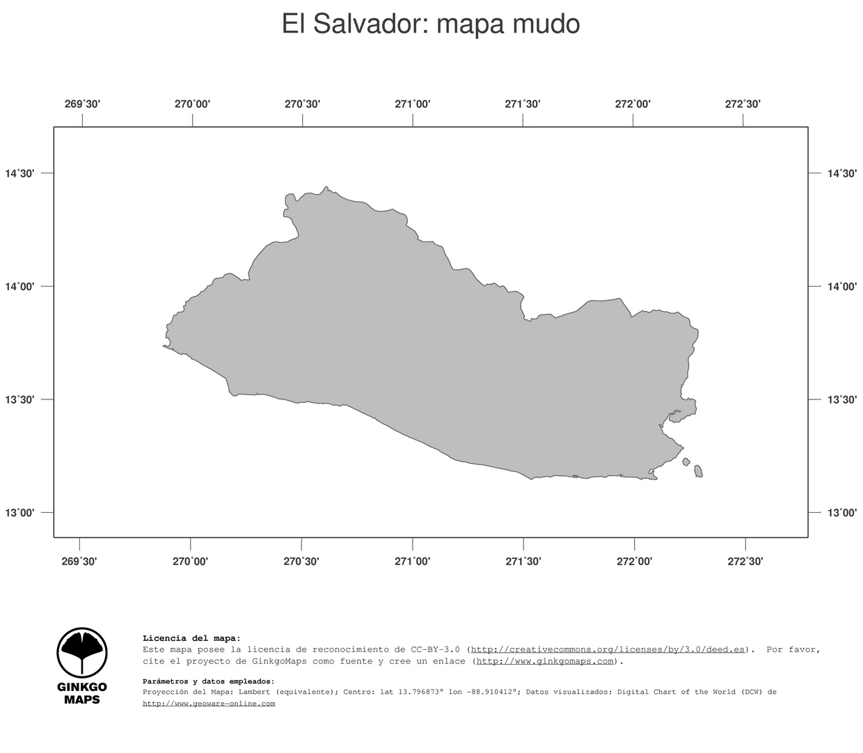 MAPAS DE: EL SALVADOR, America