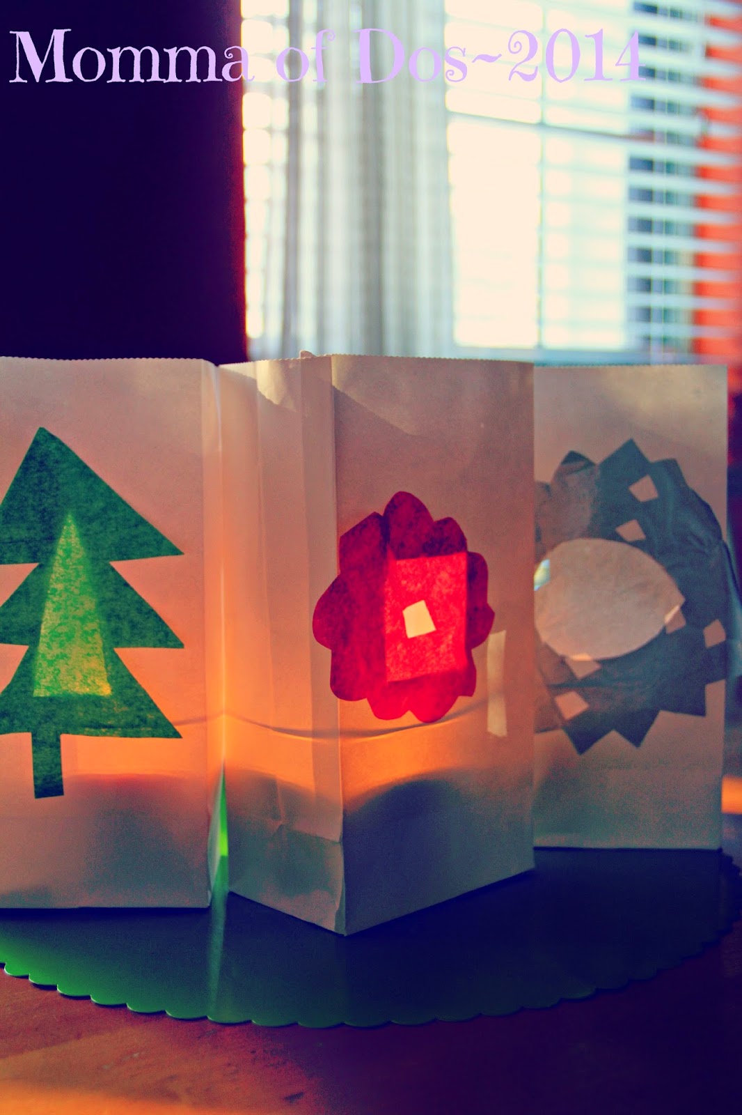 Momma of Dos: Luminaries Craft for the Holiday's #childrenscrafts