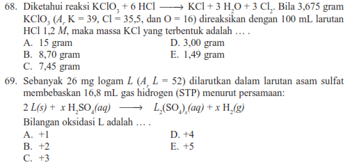 Soal Ulangan KIMIA SMA Kelas 10 Bab Stoikiometri Reaksi Semester 1 ... Soal Ulangan KIMIA SMA Kelas 10 Bab Stoikiometri Reaksi Semester 1 ...