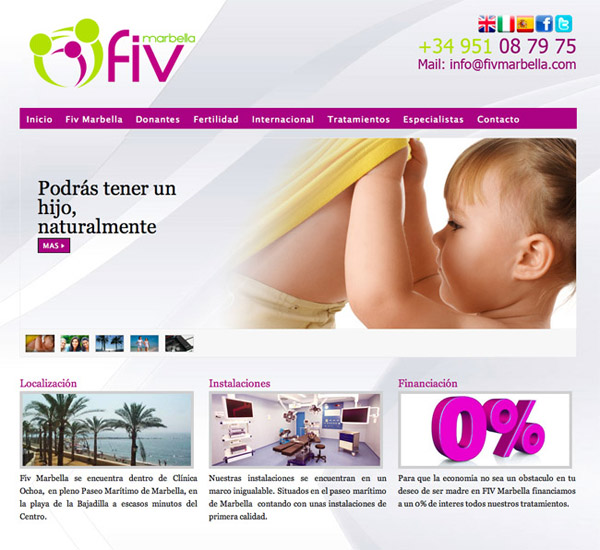 Mobile Web Design Marbella - SEO website Positioning: FIV Marbella Clinica de fecundación in ...