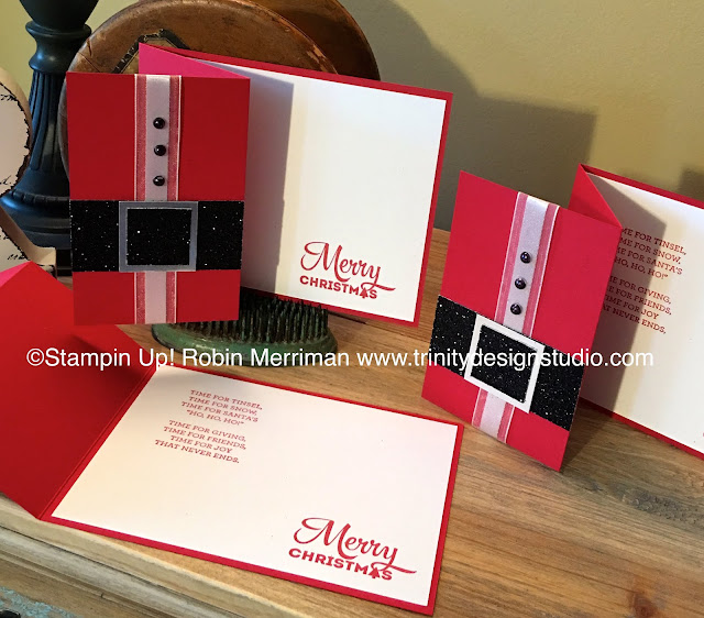 Trinity Designs: Santa Suit Christmas Card