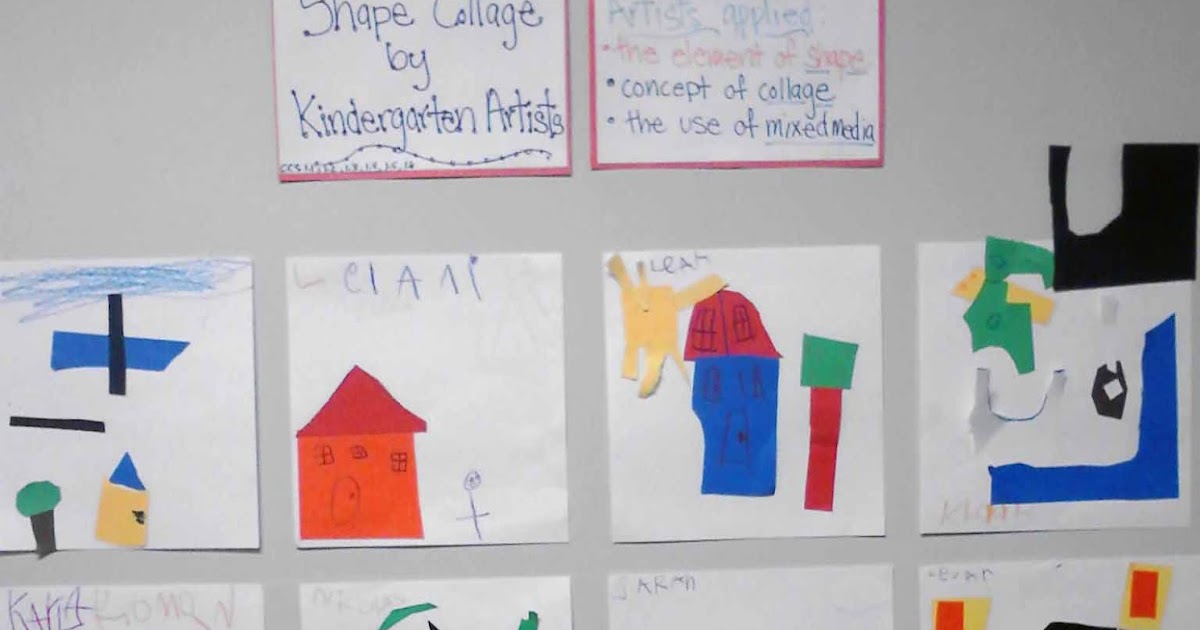 Art Education Blog by Lisa Conrad: Kindergarten Shape Collages