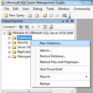 Tutorial membuat database Menggunakan Mysql Server 2008 | Hermauy