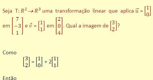 Álgebra linear - Área 1: Transformação linear - 2 Álgebra linear - Área 1: Transformação linear - 2