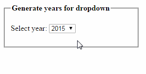 How to generate Years Dropdown Dynamically in JavaScript or jQuery ~ Mazik Solutions.. Global IT ...