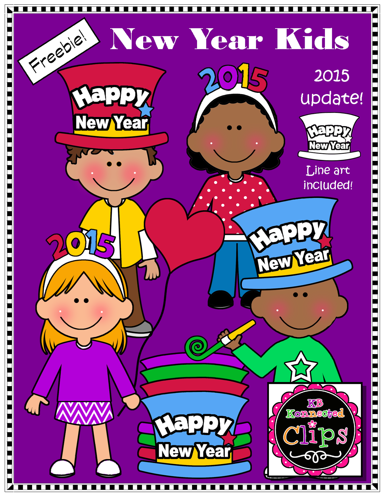 The Best of Teacher Entrepreneurs: Freebie! New Year Kids - Updated for ...