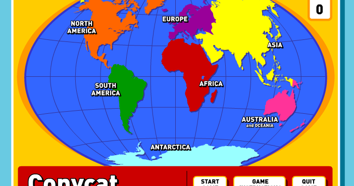 Blog de Geografia: Jogo Copycat: Continentes do Mundo - Desafie sua ... Blog de Geografia: Jogo Copycat: Continentes do Mundo - Desafie sua ...