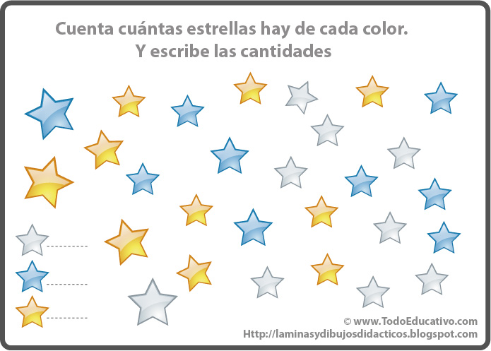CUENTA Y ORDENA LAS ESTRELLAS