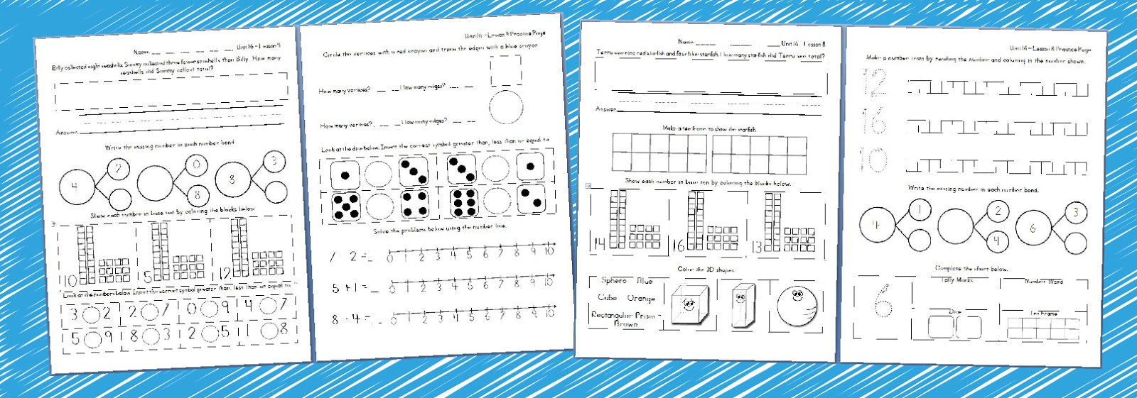 Fall Into First: Kindergarten CORE Math Units