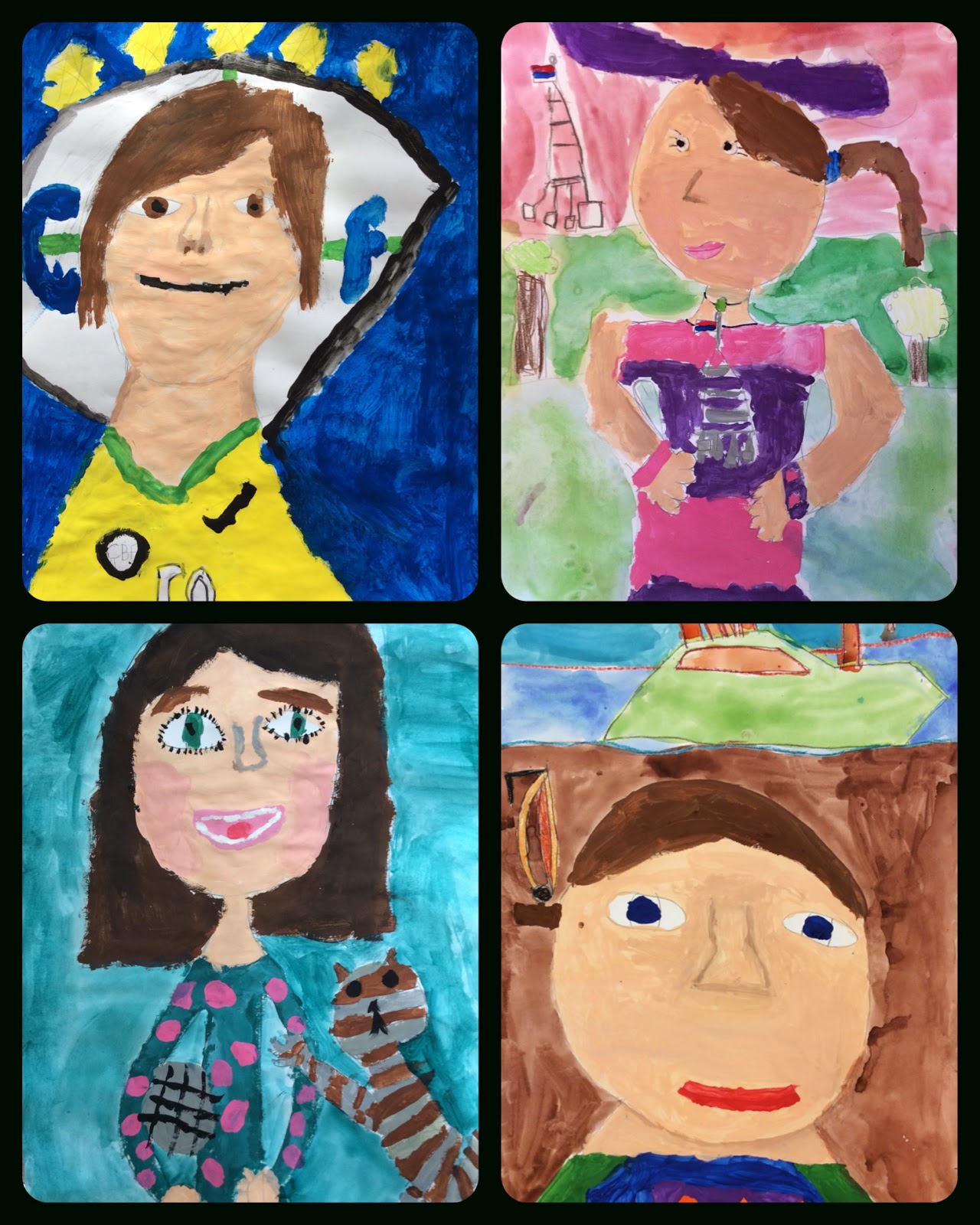 BES Art: Second Grade Self-Portraits and Chatterpix Kids