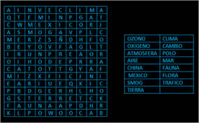 EL CALENTAMIENTO GLOBAL: sopa de letras