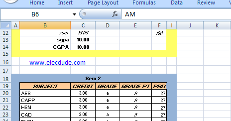 Simple CGPA Calculator for Engg Colleges Anna university, Govt Engg Colleges ~ ElecDude