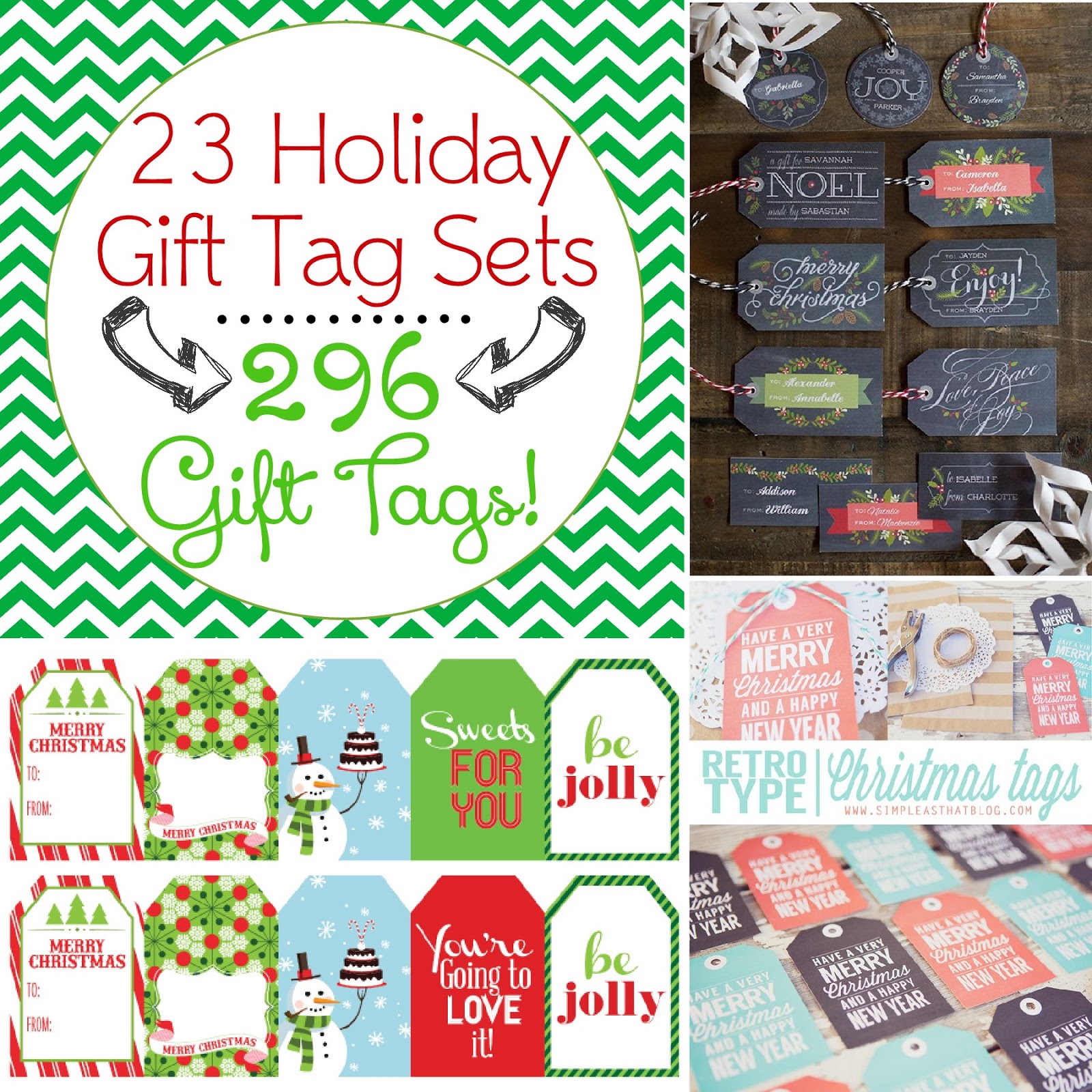 296 FREE Printable Holiday Gift Tags - The Scrap Shoppe