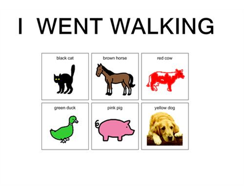 Play Ideas: Animal cards for the book I went walking