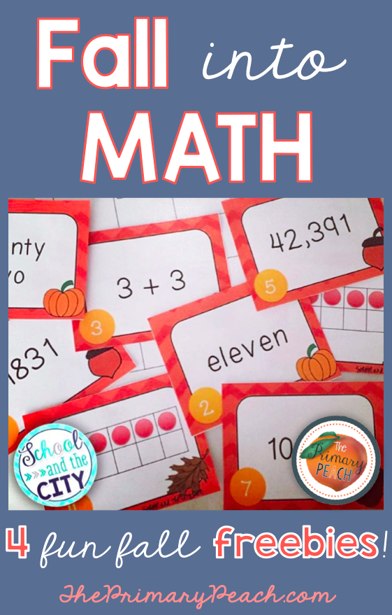 The Primary Peach: 4 Fun Fall Math Freebies
