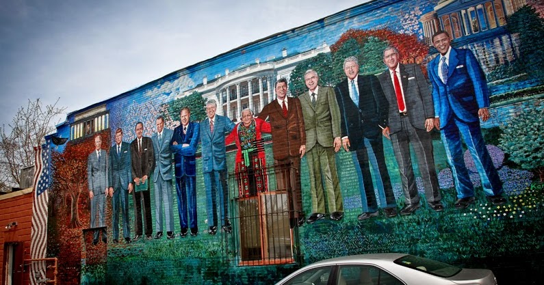 One Photograph a Day: Monday Mural: Presidents