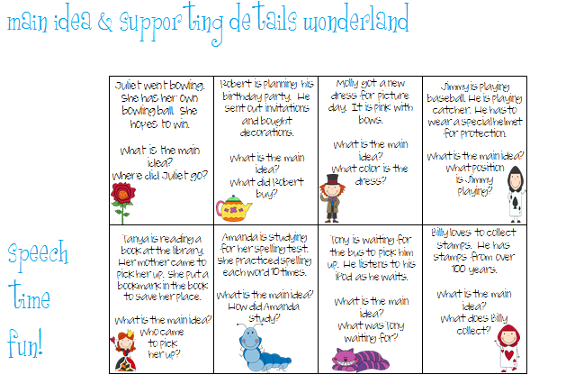 Alice in Wonderland Skill Sets & Bundle! - Speech Time Fun: Speech and ...