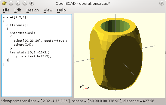 3D printer improvements: How to use Openscad (2): variables and modules for parametric designs