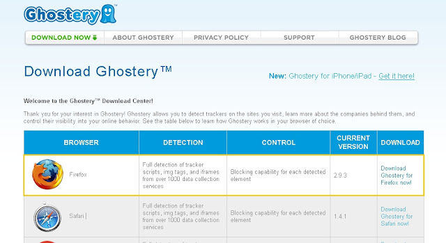 Ghostery for Firefox Just a Quick Update ~ violia sagita blog