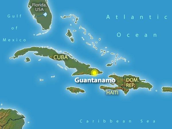 Cuba Map Guantanamo Bay