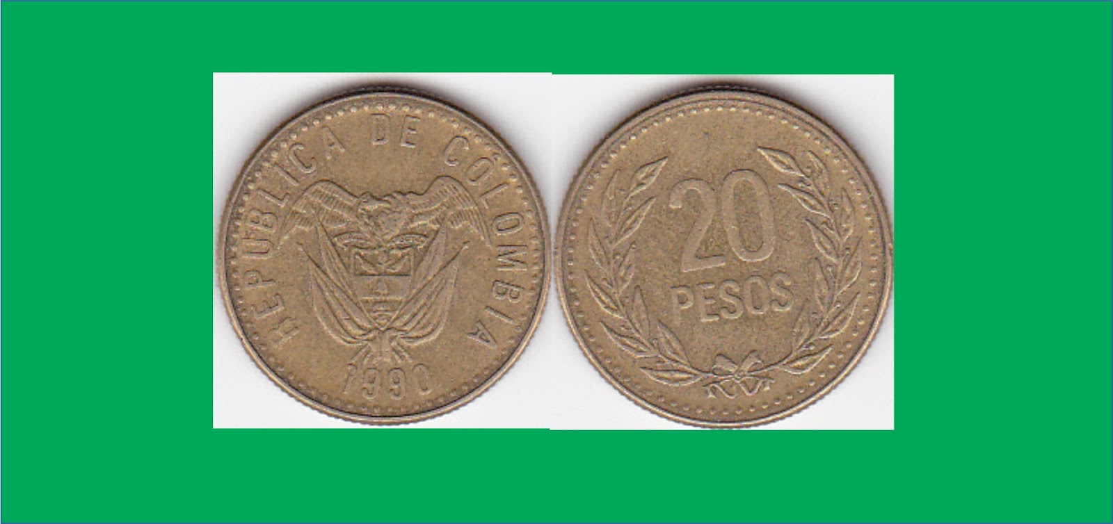 MONEDAS Moneda De Veinte 20 Pesos Colombianos De 1990 monedas-moneda-de-veinte-20-pesos-colombianos-de-1990