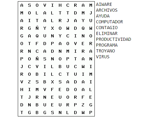 Tecnologia: Sopa De Letras