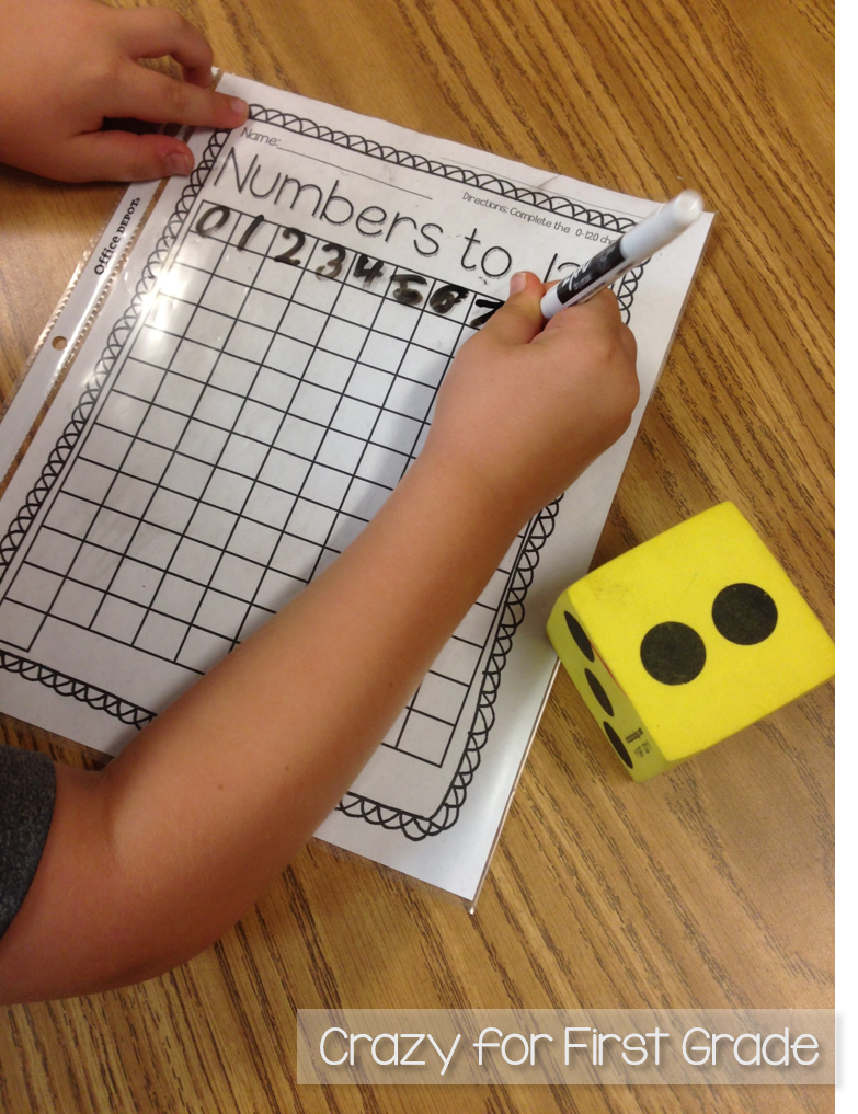 Beginning of the Year Math Stations in First Grade | Crazy for First ...