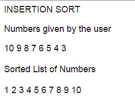 Free Programming Source Codes and Computer Programming Tutorials: Insertion Sort in JavaScript