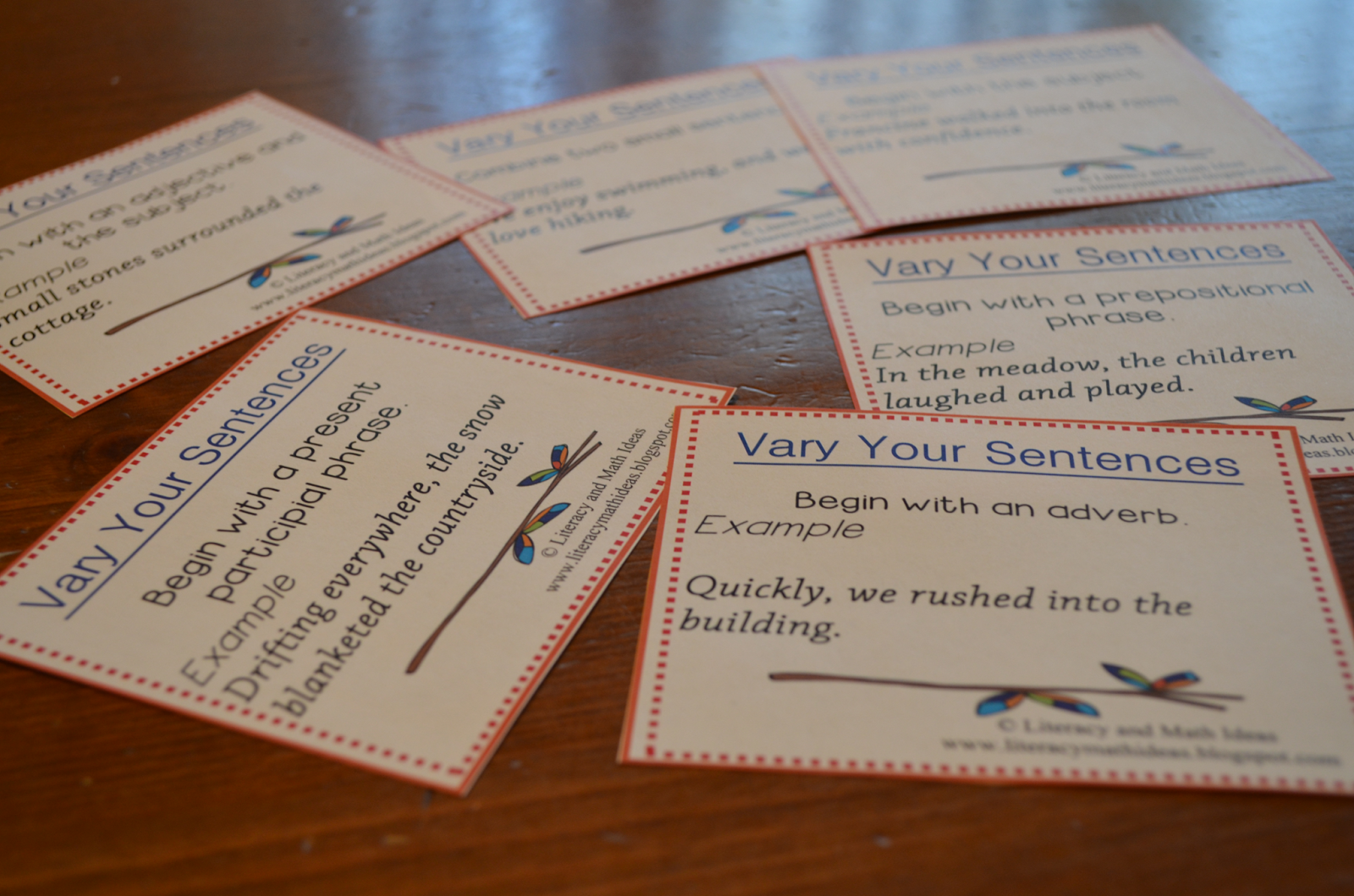 Literacy Math Ideas Vary Sentence Structure literacy-math-ideas-vary-sentence-structure