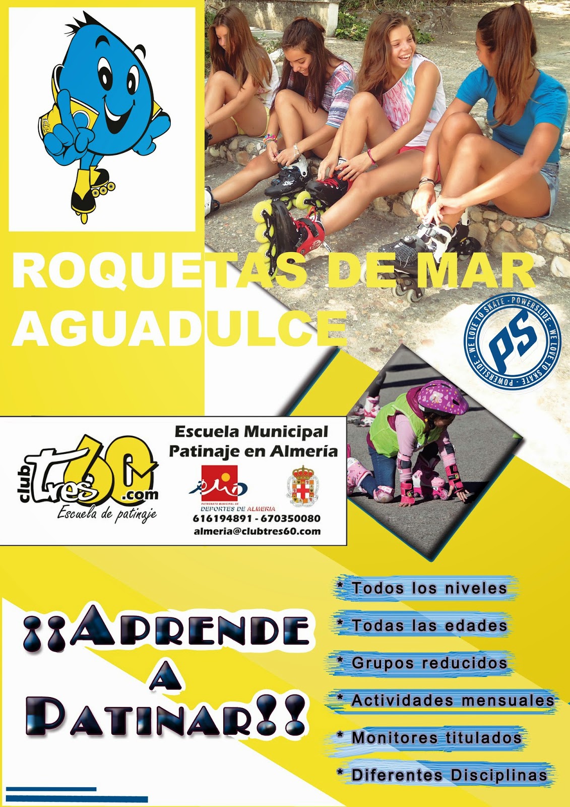 Patinaje Almeria - Escuela Municipal C.D Tres60 Almeria: Patina en Aguadulce Roquetas de Mar